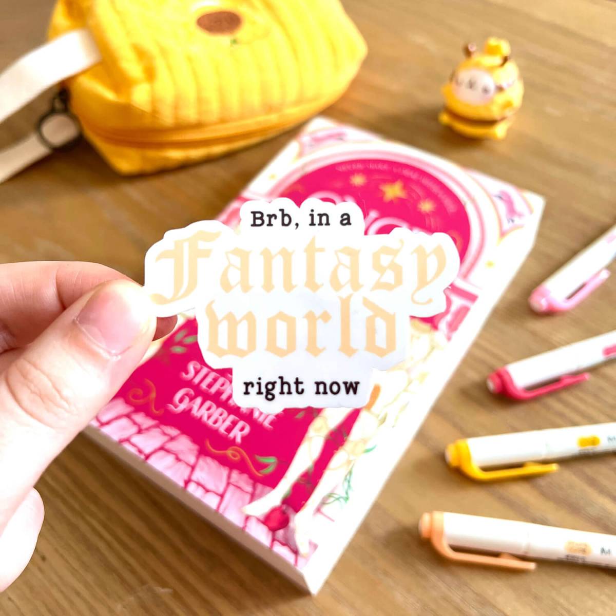 Brb, in a fantasy world right now - Sticker - Yun's Small Shop